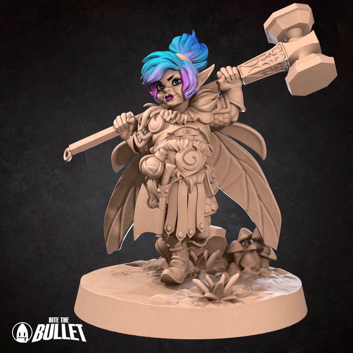 3D Printable Pixie Warrior by Bite the Bullet